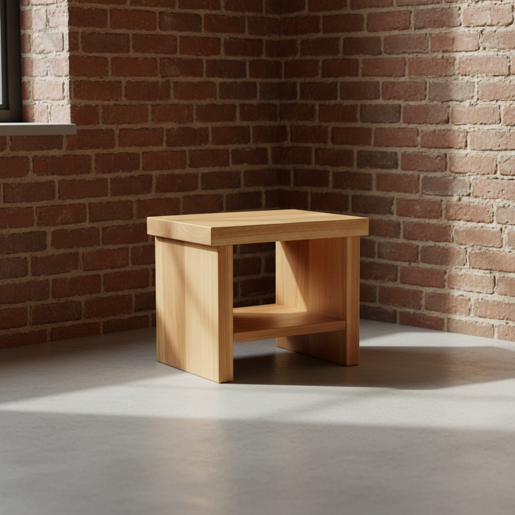 Classic Bedside Table | Solid Wood NZ-Made with Shelf