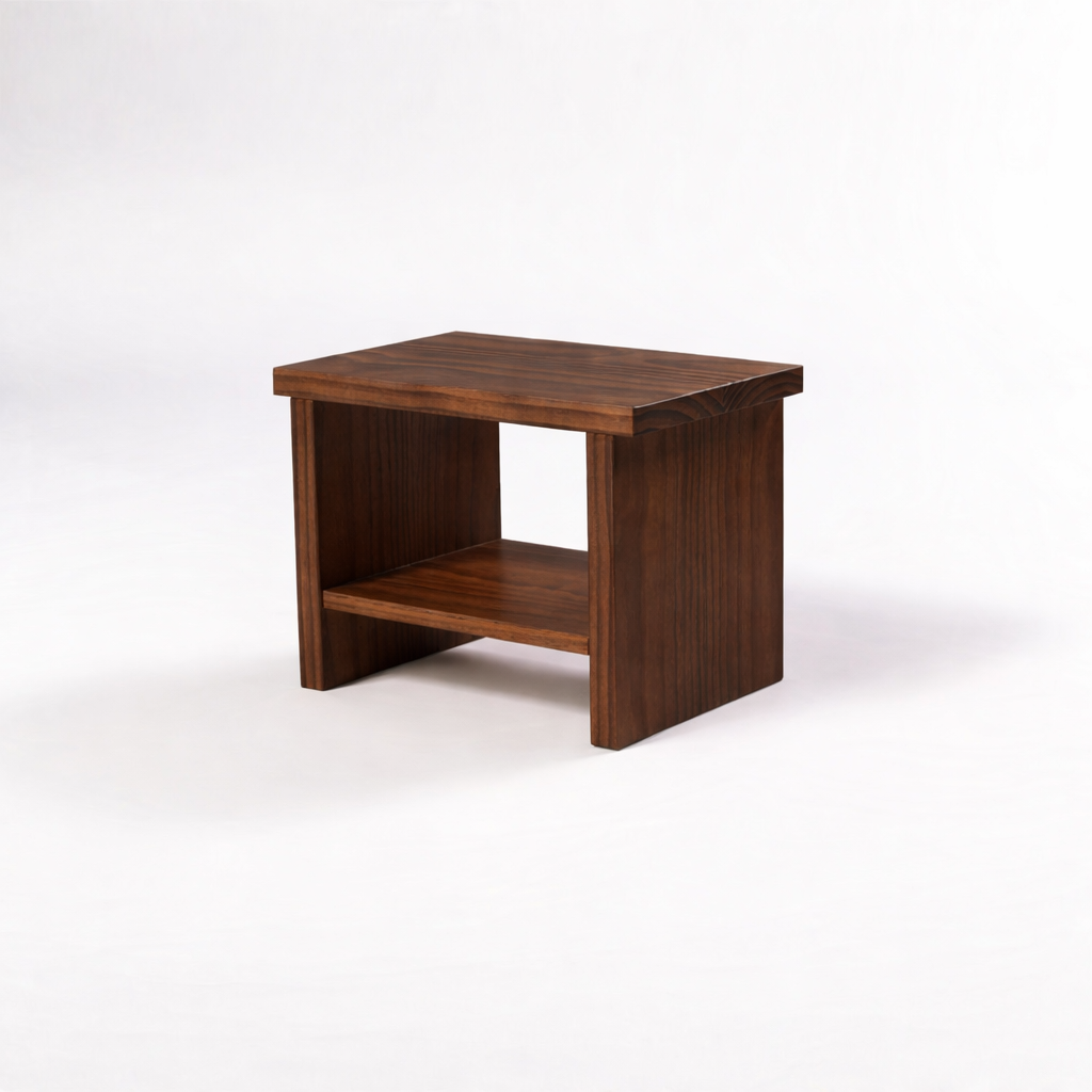 Classic Bedside Table | Solid Wood NZ-Made with Shelf